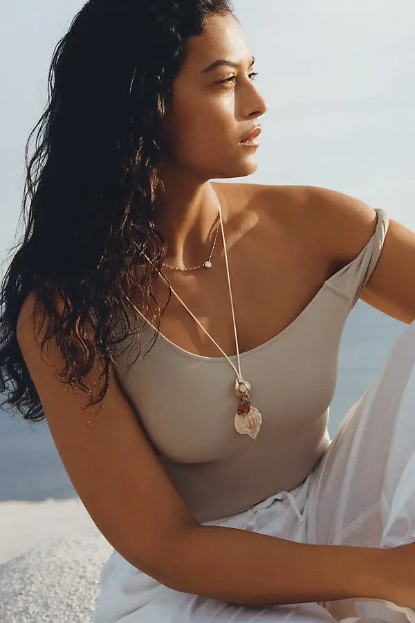 Anthropologie Second Skin Cropped Tank Top