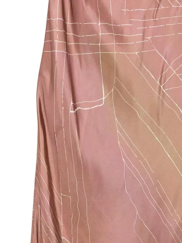 ALYSI Asymmetric Maxi Dress - Pink