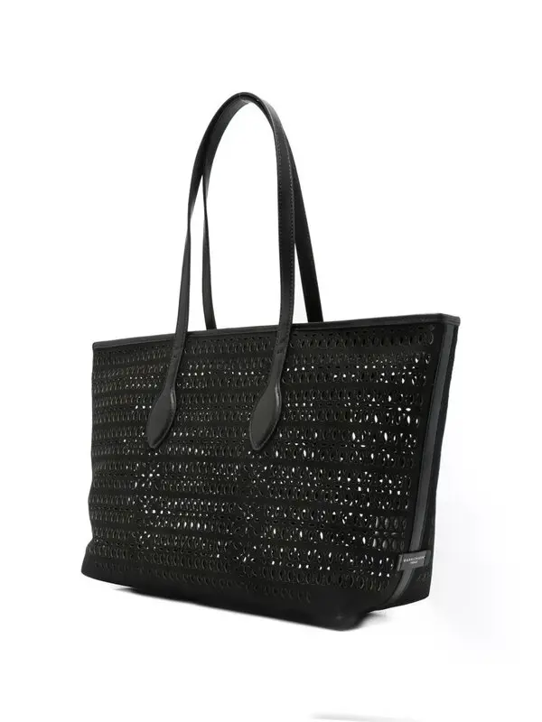 GIANNI CHIARINI Laser-cut Tote Bag - Black
