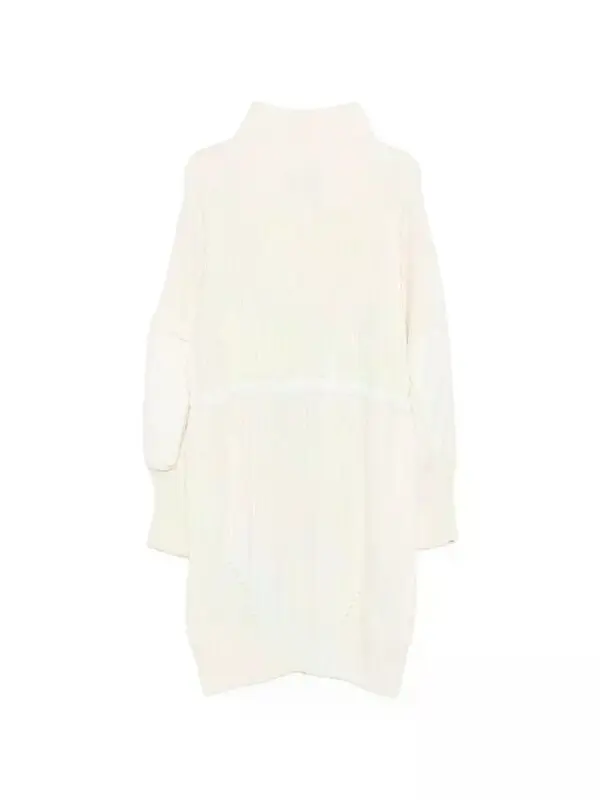Iceberg Turtleneck Self-tie Midi Dress