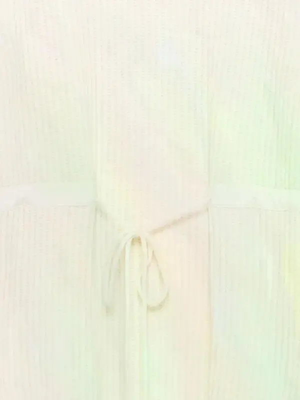 Iceberg Turtleneck Self-tie Midi Dress