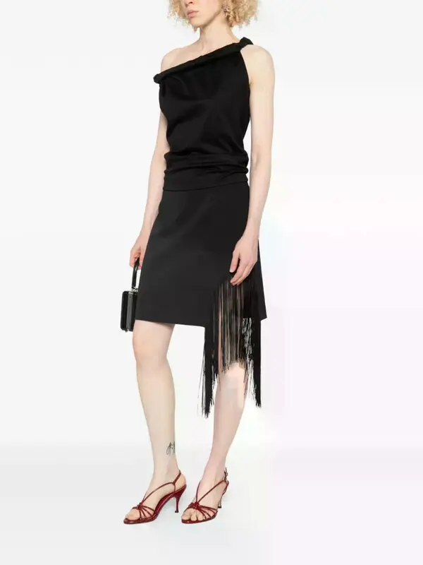 Pinko Fringed Mini Skirt