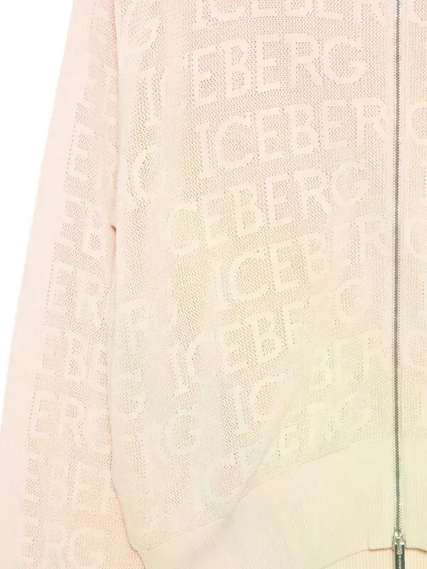 Iceberg Zip-up Bomber Jacket - Pink
