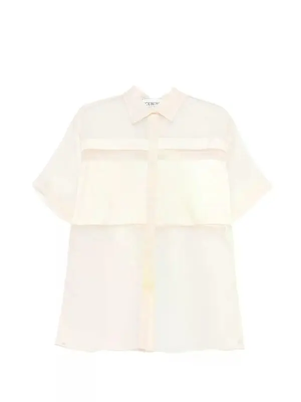 Iceberg Panelled Short-sleeve Shirt - Neutrals