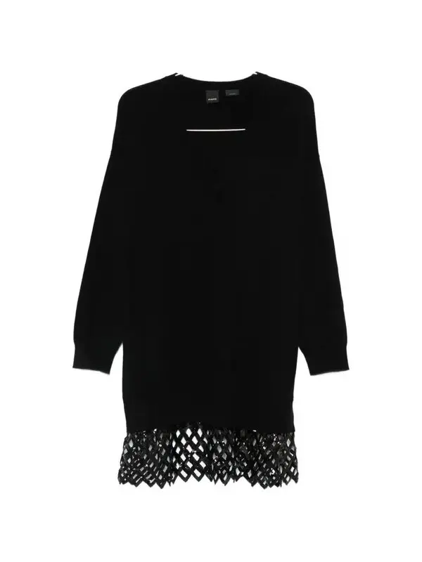 Pinko Sequinned Mini Dress - Black