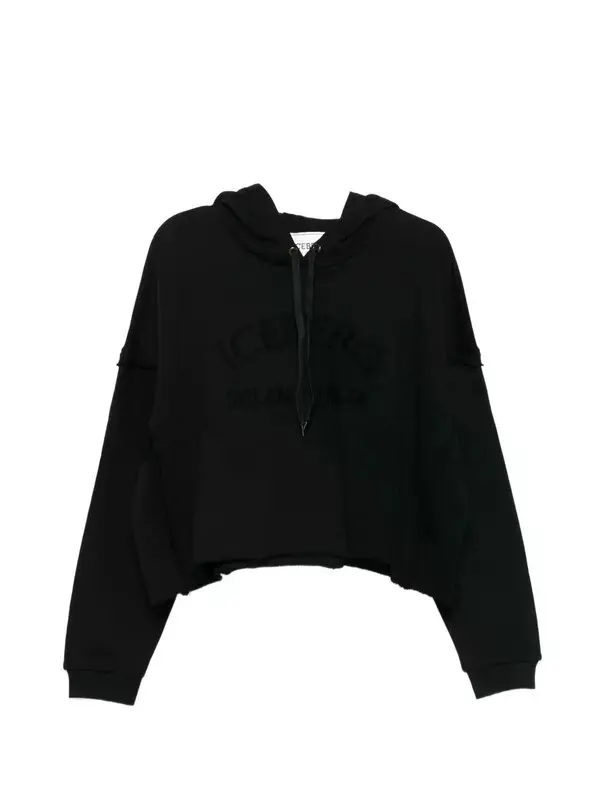 Iceberg Hooded Cropped Sweatshirt