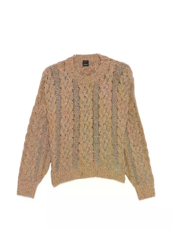 Pinko Cable-knit Sweater - Neutrals