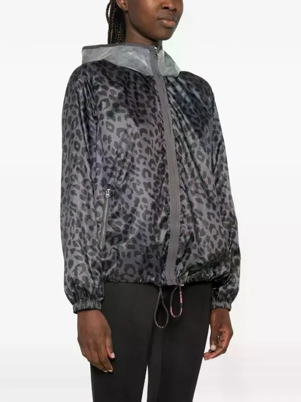 Pinko Animal-print Hooded Jacket