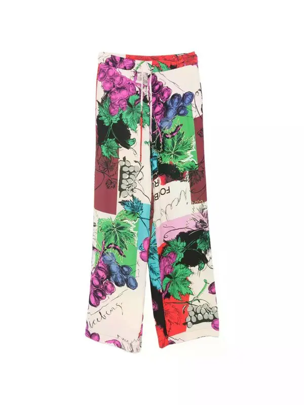 Iceberg Grapes-print Palazzo Pants - Purple