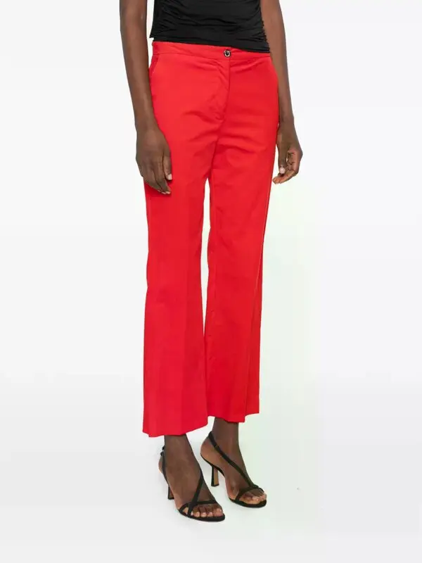 Pinko Straight Leg Velour Trousers