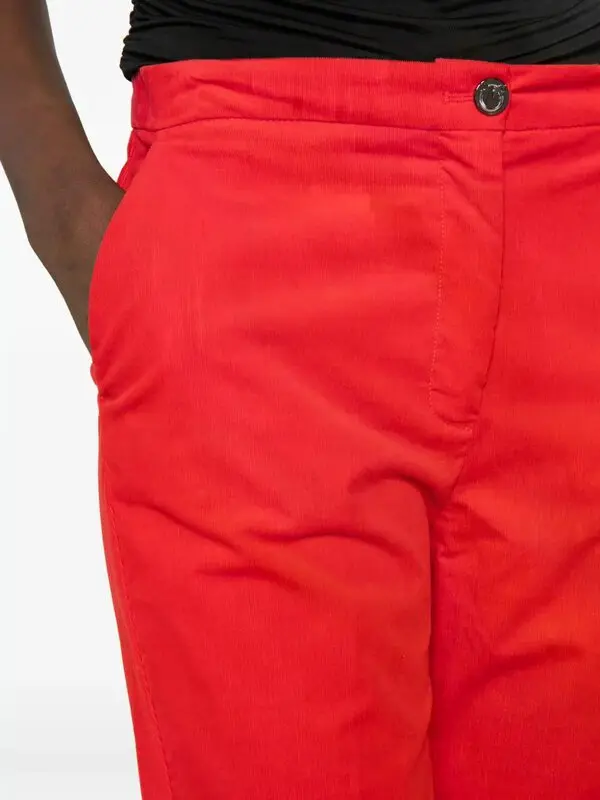 Pinko Straight Leg Velour Trousers