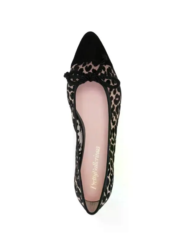 Pretty Ballerinas Tyra Leopard Print Ballerinas