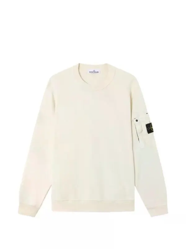 Stone Island Compass Logo-patch Sweater - Neutrals