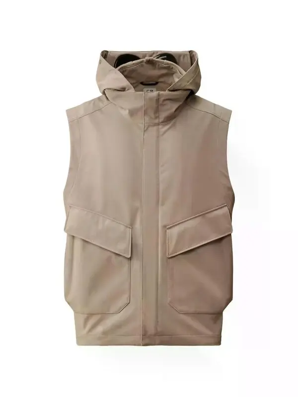 C.P. COMPANY Hooded Pocket Waistcoat - Neutrals