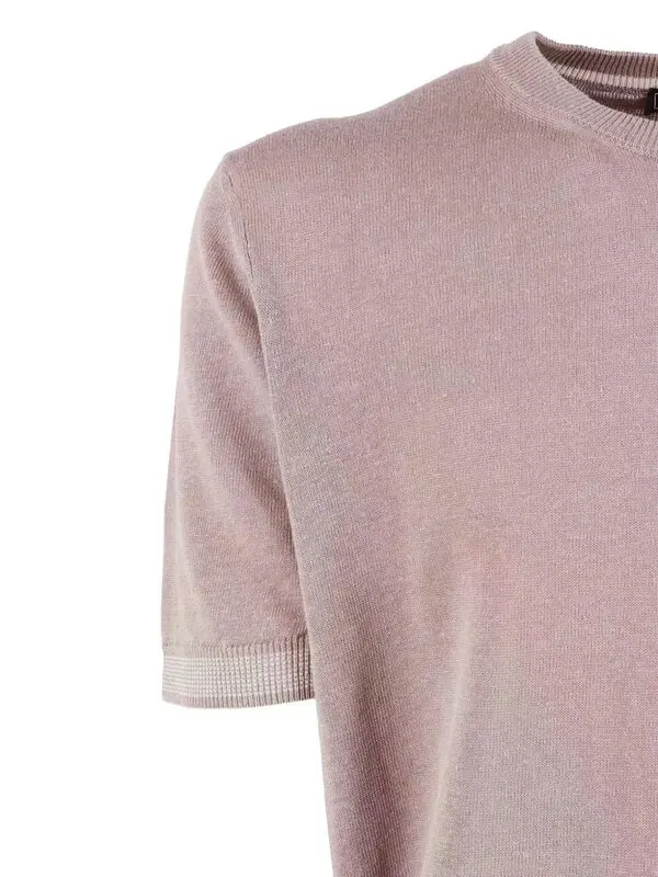 Peserico Knitted Short-sleeve Sweater