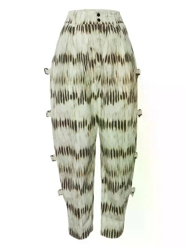 ISABEL MARANT VINTAGE 2024 Pre-owned Pleated Buckle Trousers - Neutrals