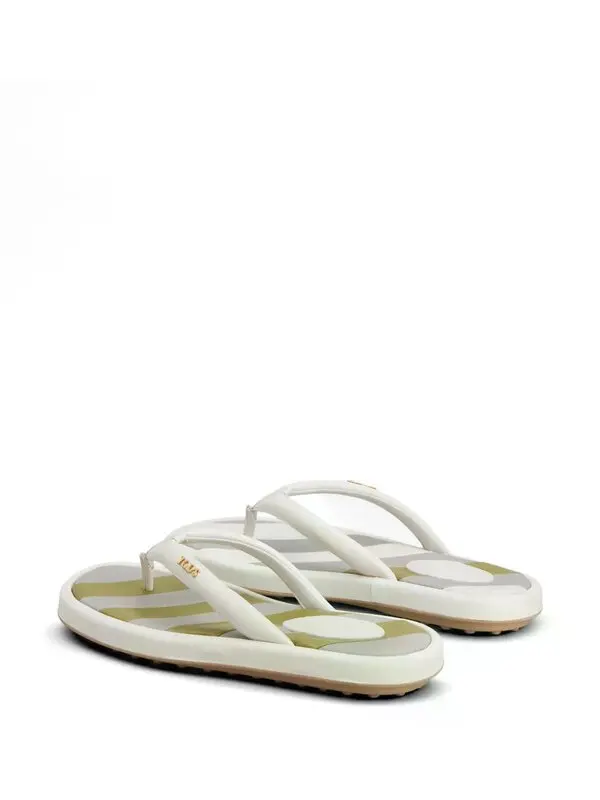 TOD'S Logo-lettering Thong Sandals - Neutrals