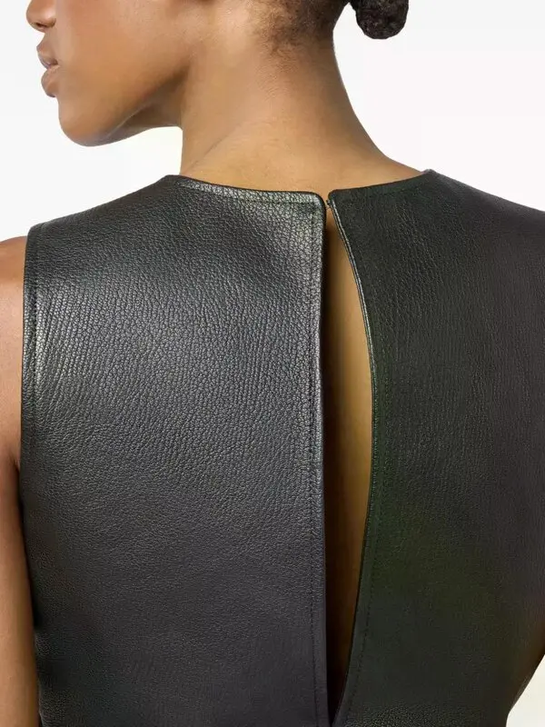 TOD'S Cropped Leather Top
