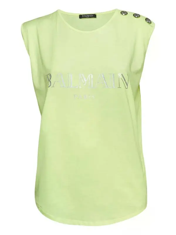 Balmain Cotton T-shirt - Green