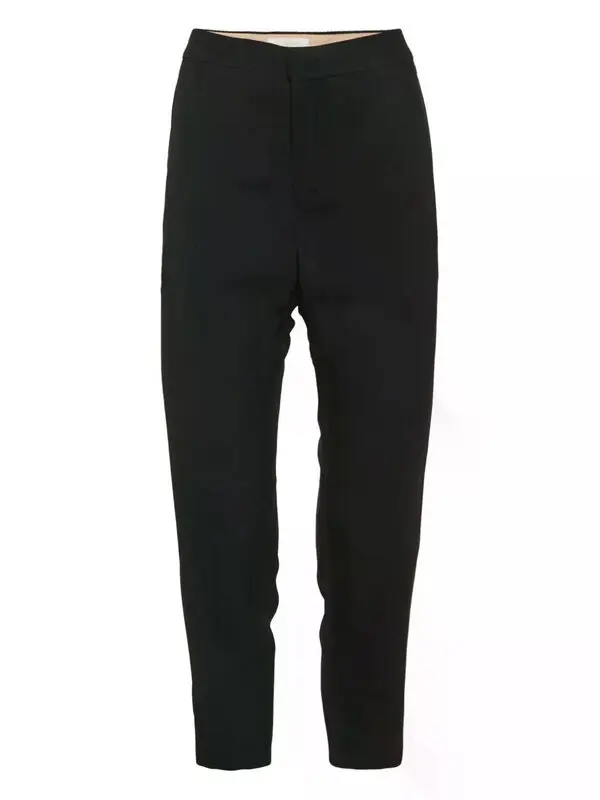 Chloé Silk Tailored Trousers - Black