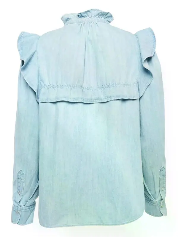 ISABEL MARANT VINTAGE Idety Ruffle Denim Shirt