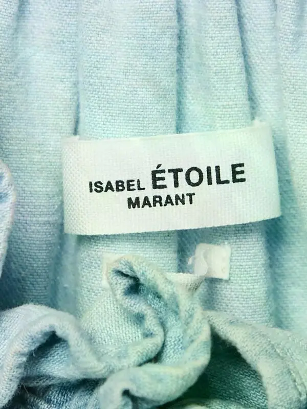 ISABEL MARANT VINTAGE Idety Ruffle Denim Shirt