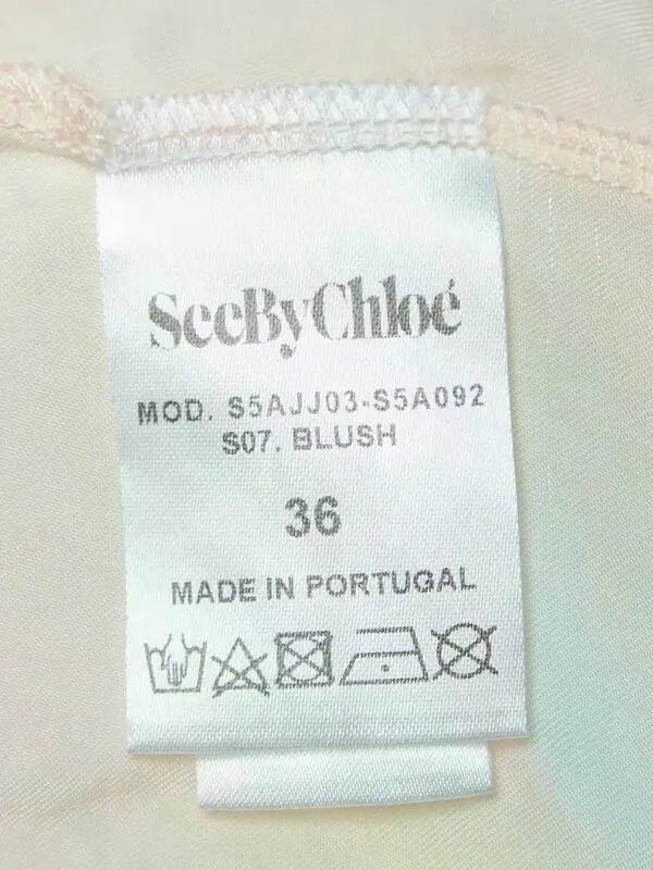 See By Chloé Eyelet Cotton A-line Skirt