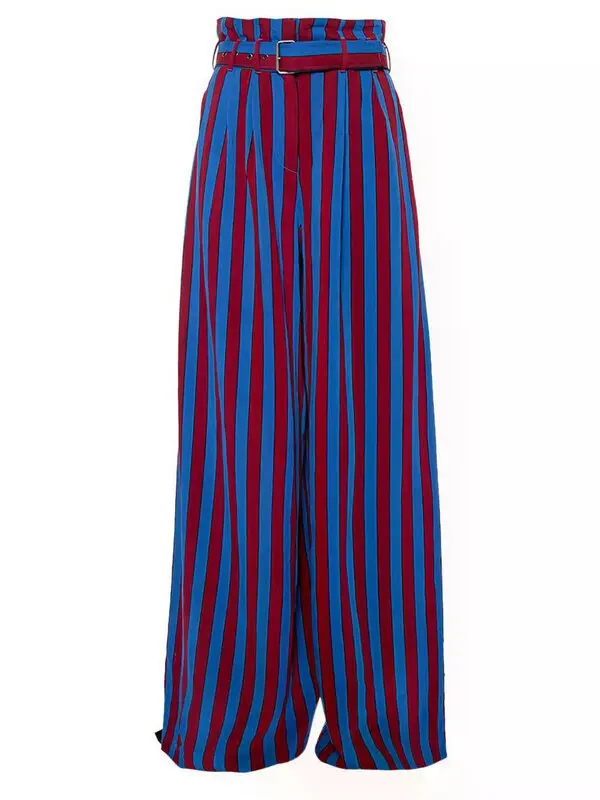 MAISON MARGIELA 2023 Striped Trousers - Red