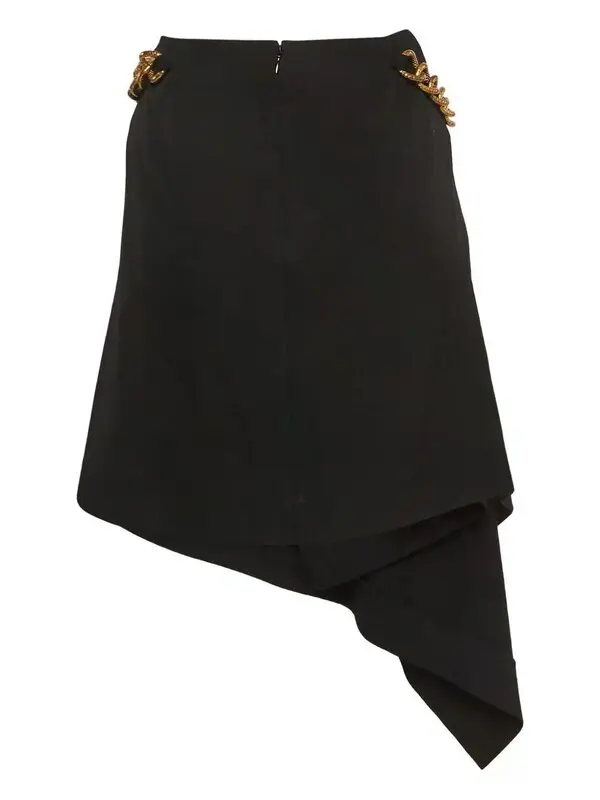Givenchy Asymmetric Chain-detail Mini Skirt