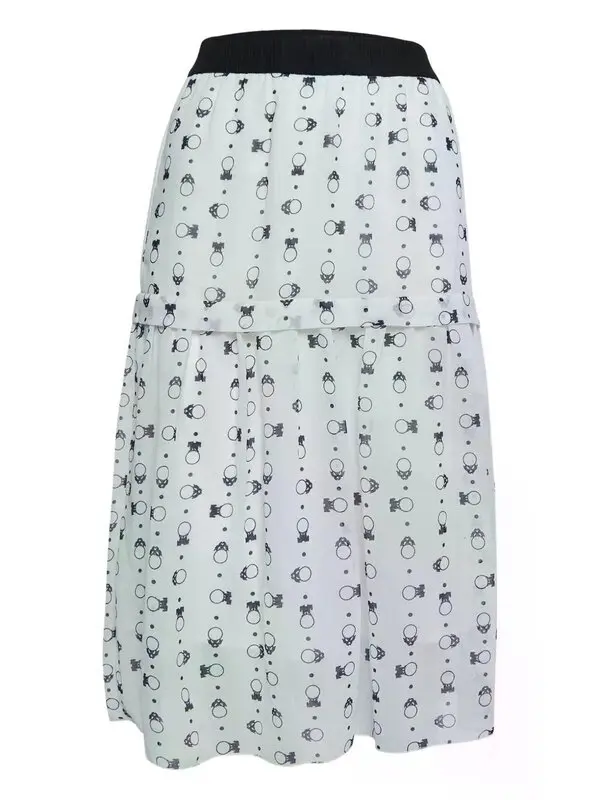 See By Chloé Patterned Layered Skirt - White