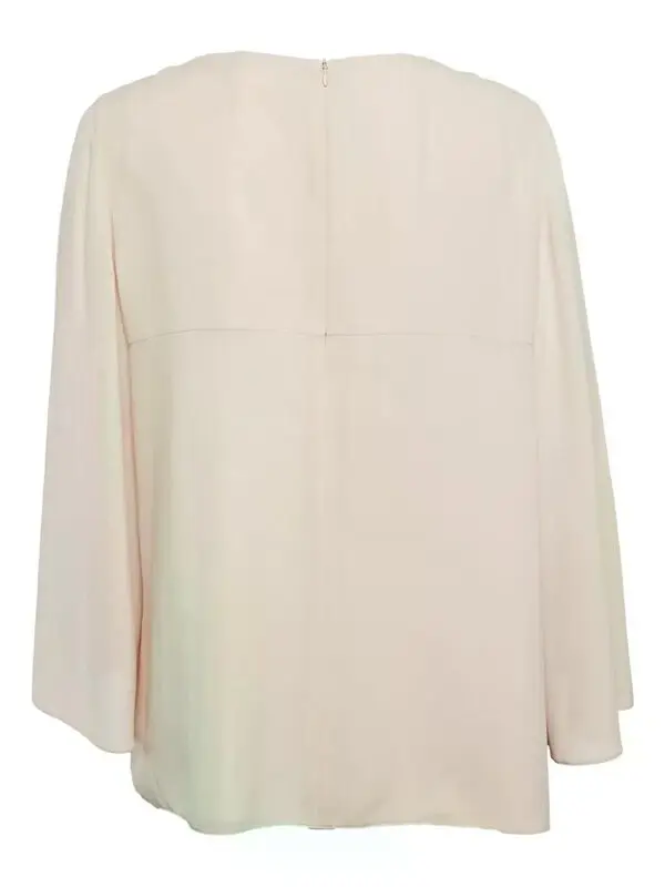 Paule Ka Flared Sleeves Geometric Panel Blouse