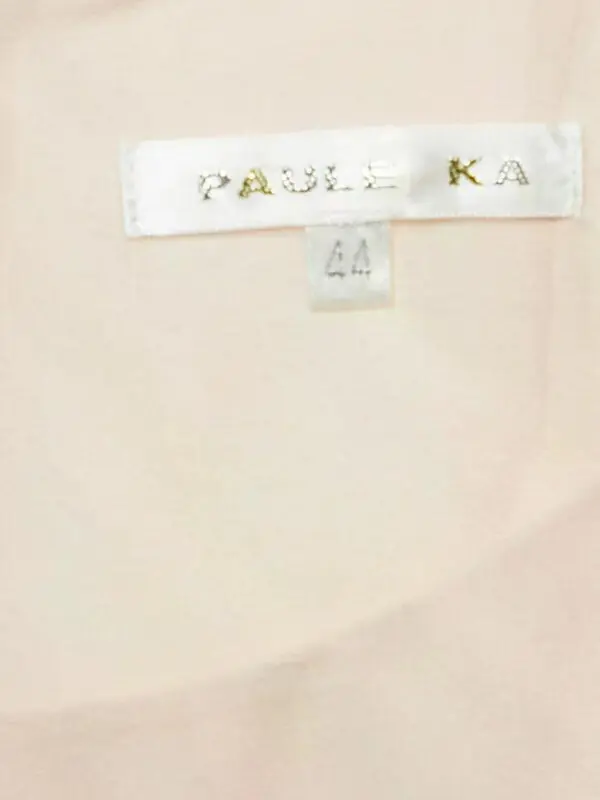Paule Ka Flared Sleeves Geometric Panel Blouse