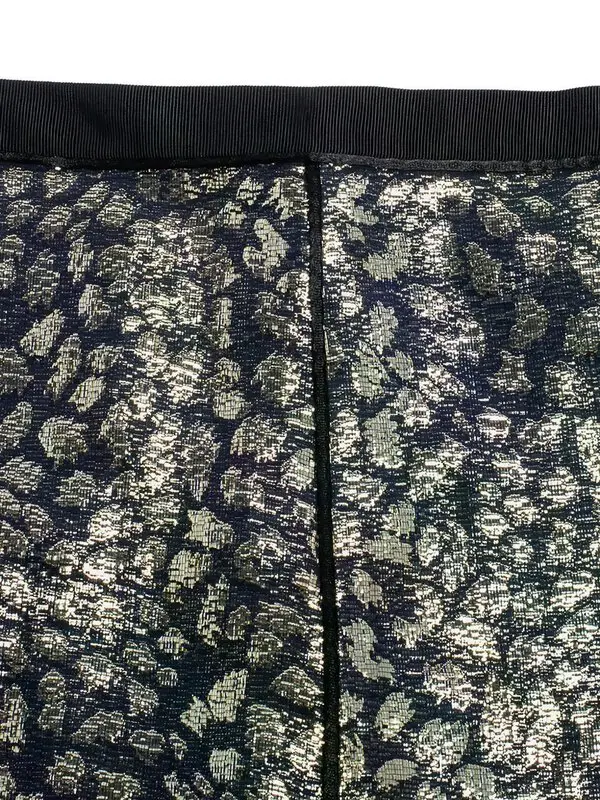 Layeur Metallic Print Blouse And Maxi Skirt Set