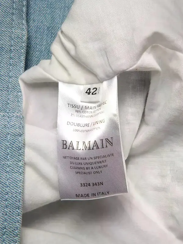 Balmain Double-breasted Denim Dress