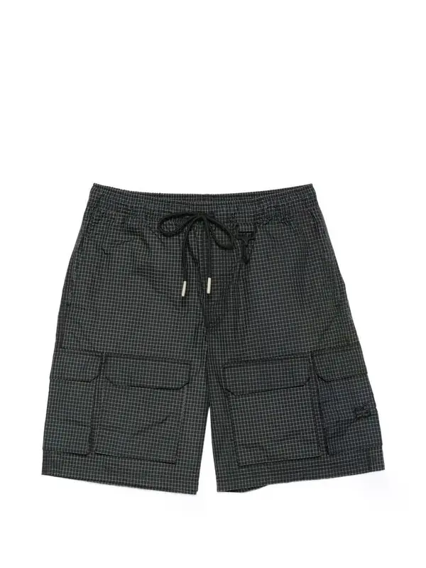 RC OUTDOOR SUPPLY Check-pattern Shorts - Black