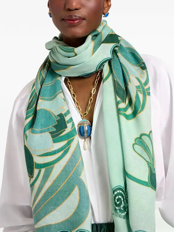 La DoubleJ Floral Print Scarf