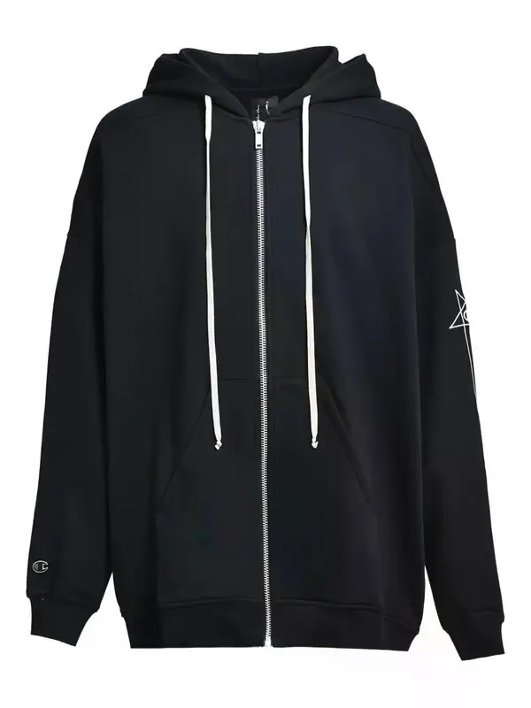 Rick Owens Jumbo Jason Hoodie - Black