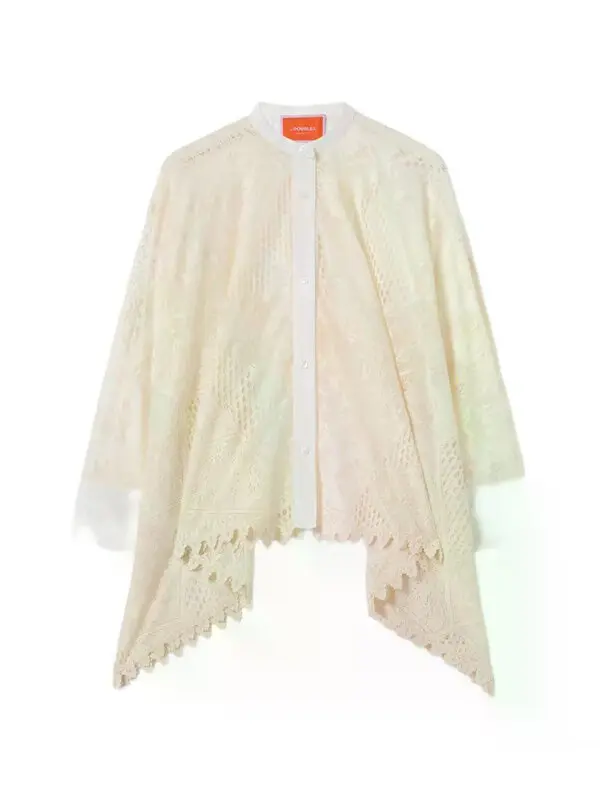 La DoubleJ Lace Collared Shirt