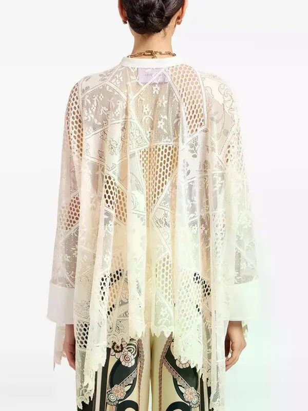 La DoubleJ Lace Collared Shirt