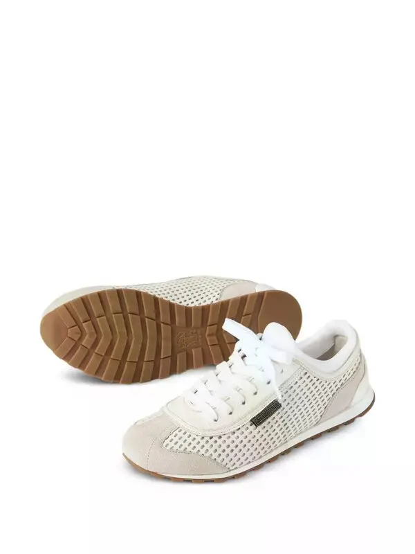 Brunello Cucinelli Deerskin Net And Suede Runners