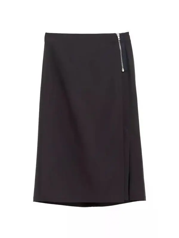 LEMAIRE Zip-detail Skirt - Black