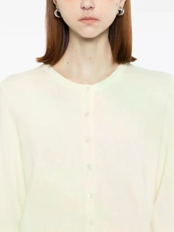 N.peal Ivy Cropped Cardigan - Yellow