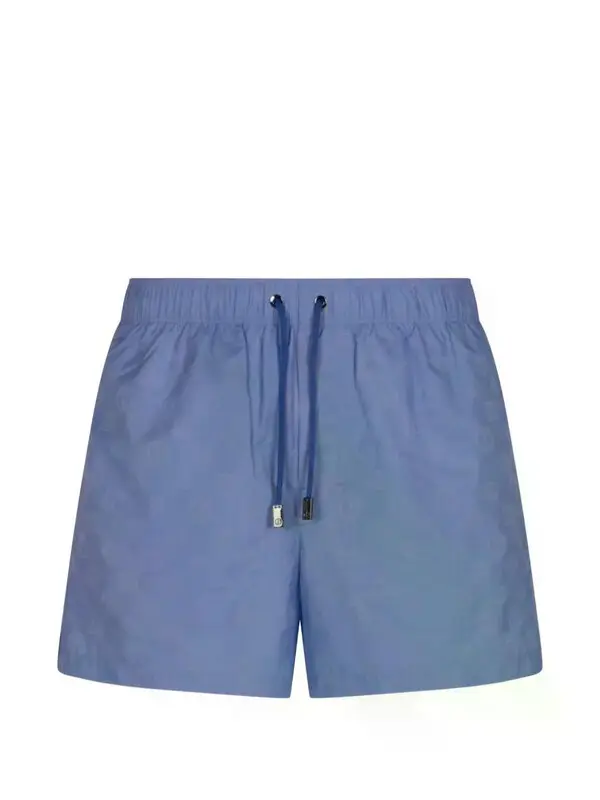 Giorgio Armani Straight-hem Swim Shorts - Blue