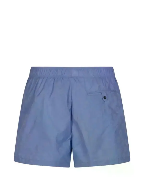 Giorgio Armani Straight-hem Swim Shorts - Blue