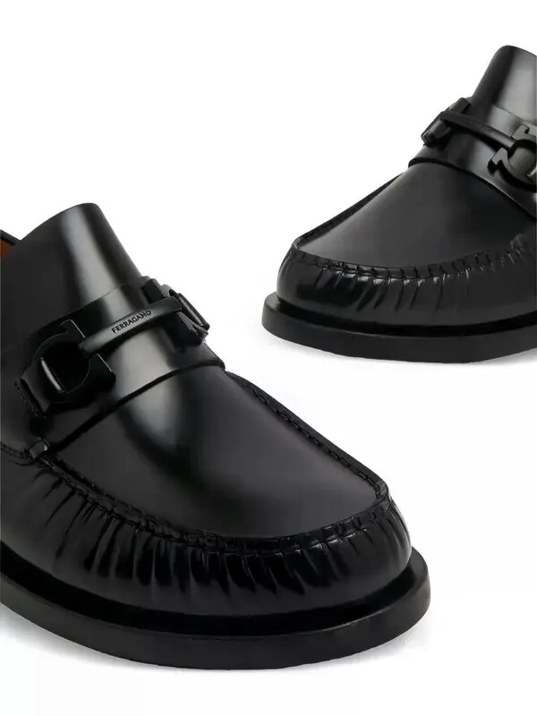 FERRAGAMO Gancini Detail Loafers