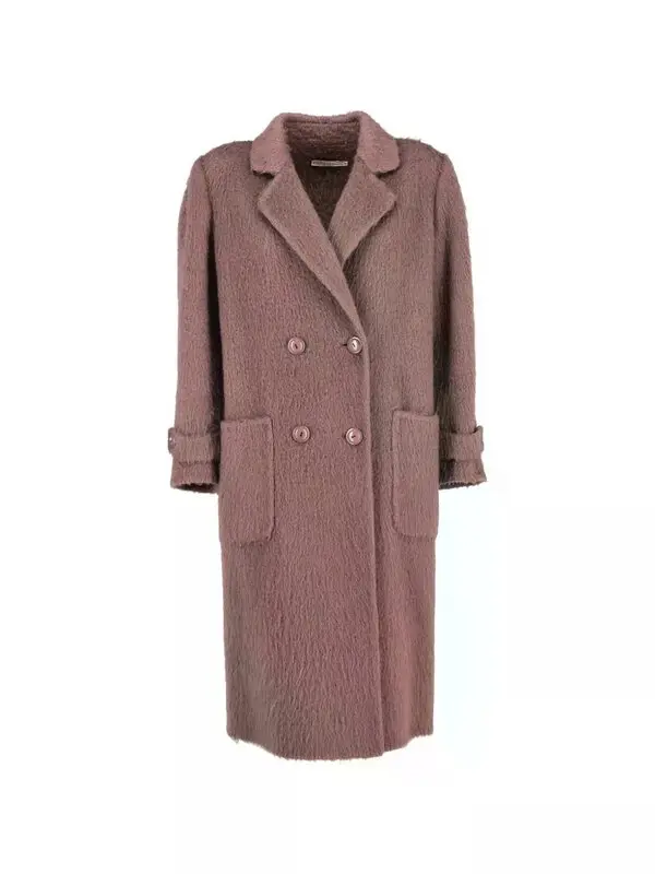 Agnona Double-breasted Patch-pocket Coat - Pink