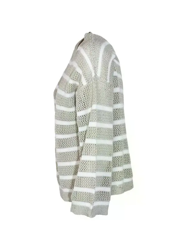 PUROTATTO Striped Knit Sweater