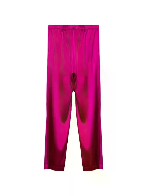 PUROTATTO Satin Wide-leg Trousers - Pink