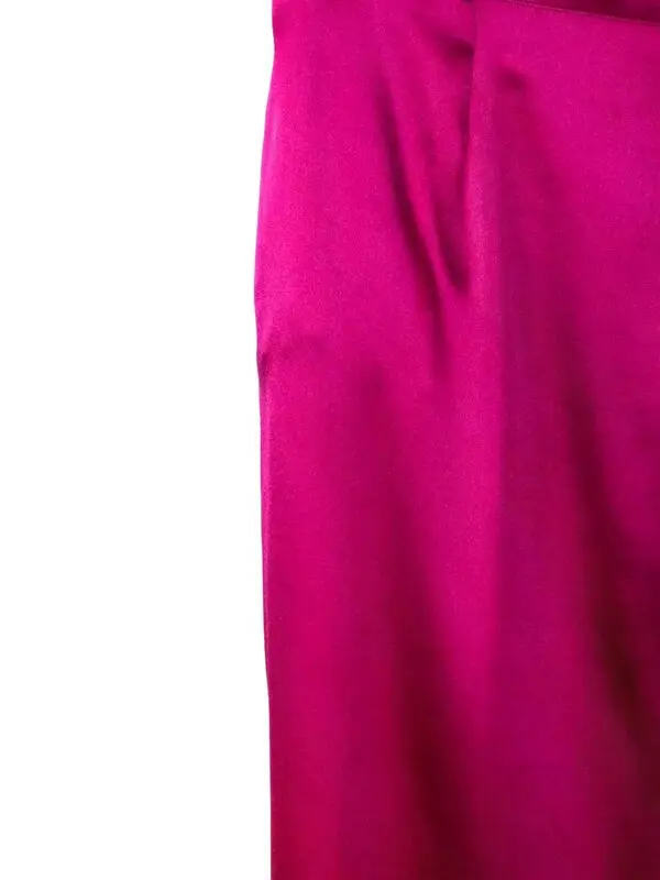 PUROTATTO Satin Wide-leg Trousers
