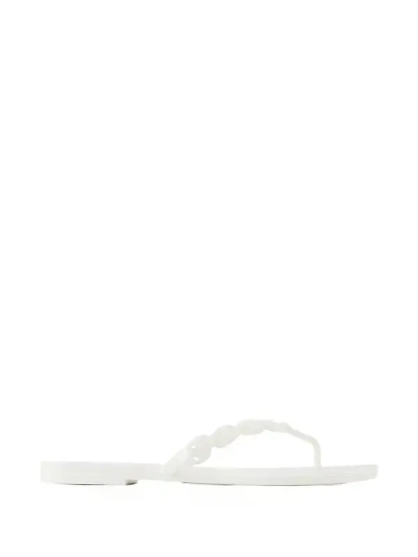 Tory Burch Gemini Link Flip Flops - White
